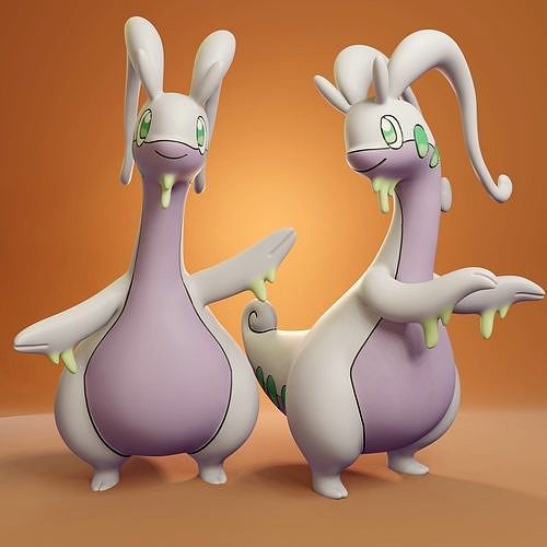 Pokemon - Goodra with 2 poses | 3D model