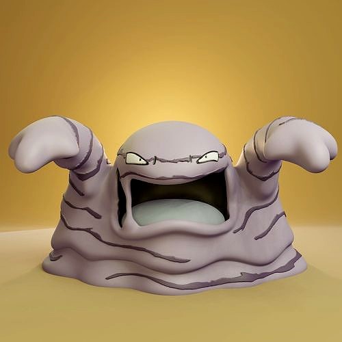 Pokemon - Muk with 2 poses | 3D model