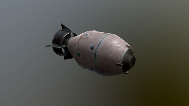 old atom bomb 3d model