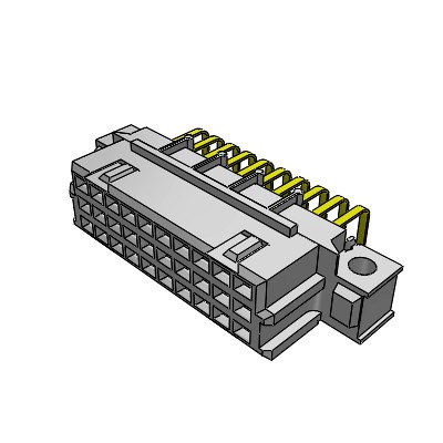 DIN Female Connector Type R-3 3d model