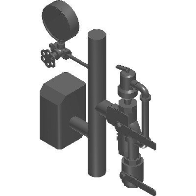 EasyPac Residential Riser Assemblies 1 - 2 (DN25 - DN50) 3d model