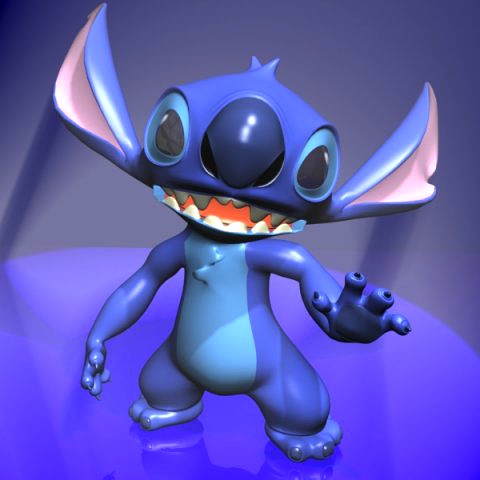 Stitch RIGGED 3D Model