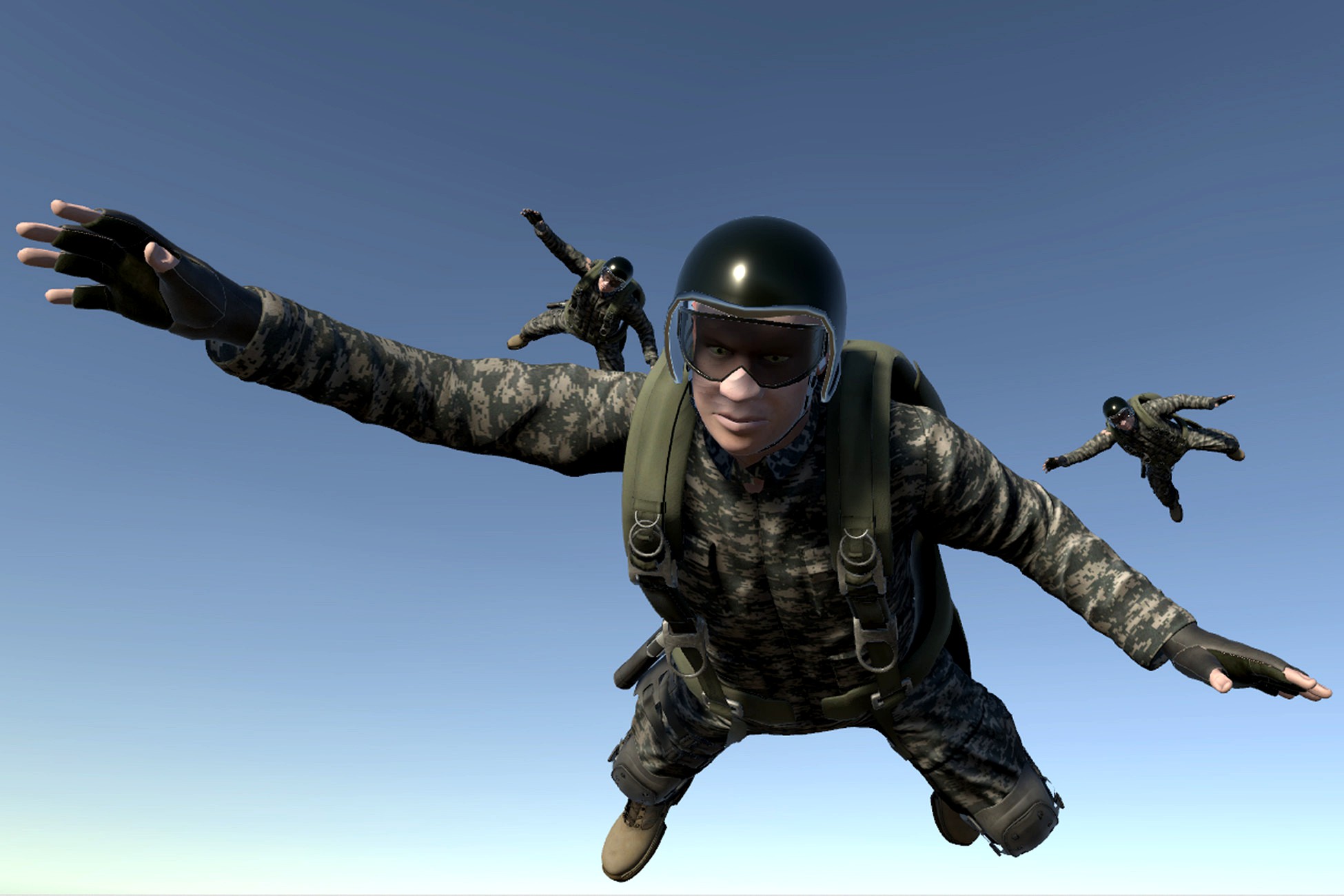 Marine Paratrooper 3d model