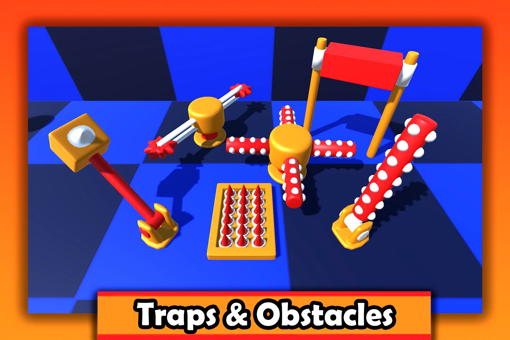 HyperCasual Trap and Obstacles 3d model