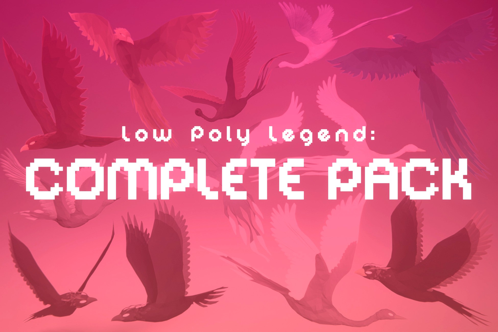 Low Poly Legend: Complete Pack 3d model