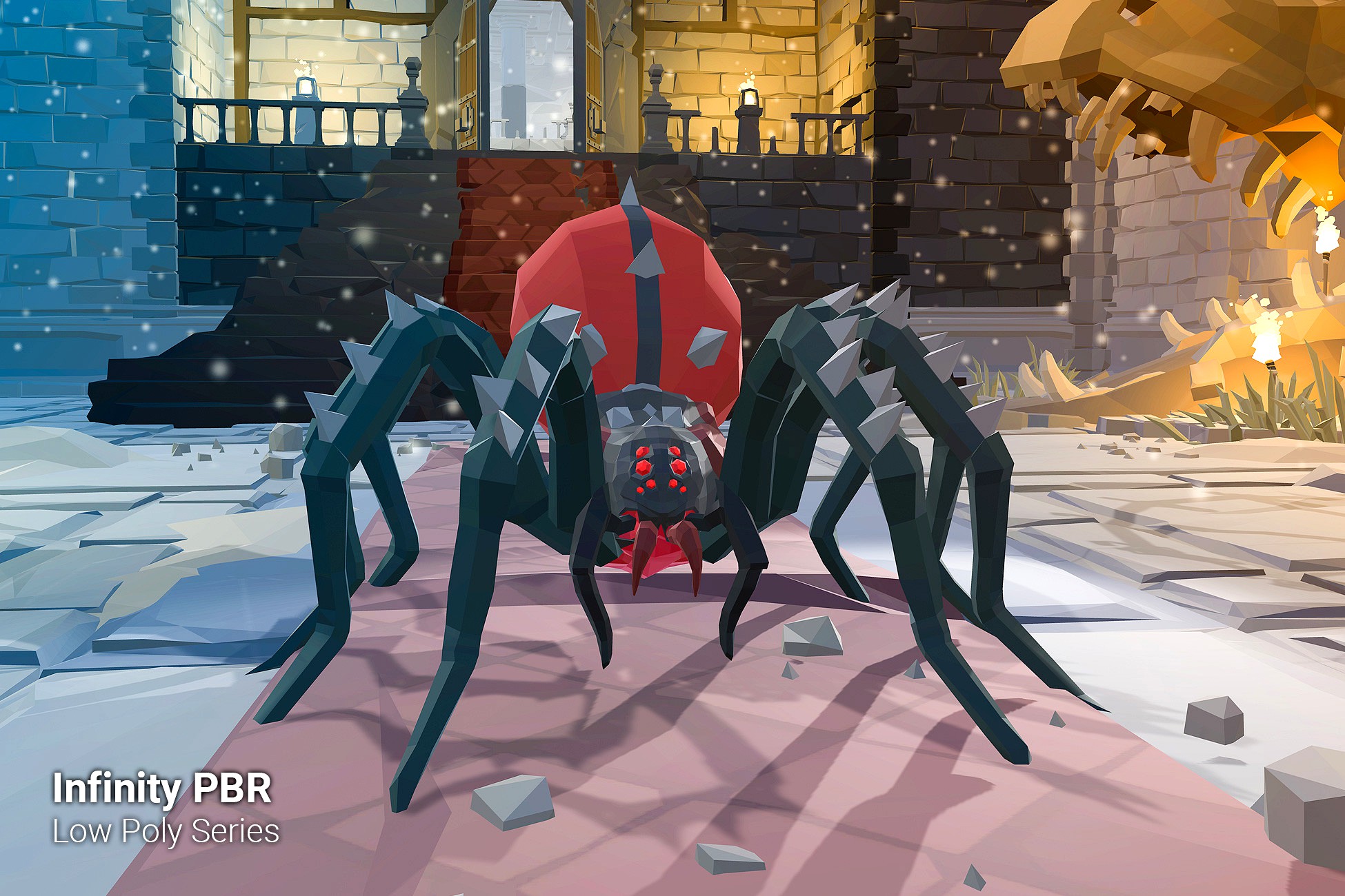 Low Poly Character - Spider - Fantasy RPG 3d model
