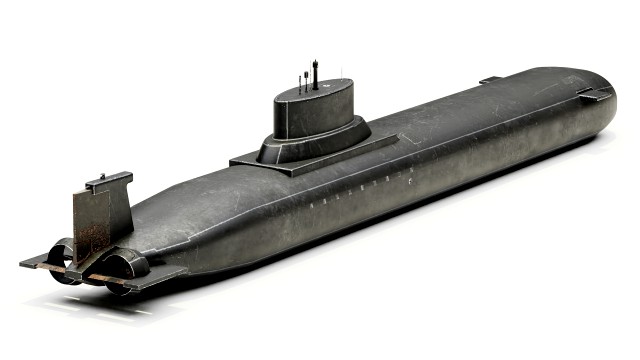 Typhoon-class submarine 2K Textures 3d model