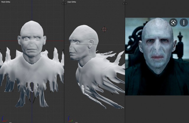 Lord Voldemort realistic 3d model
