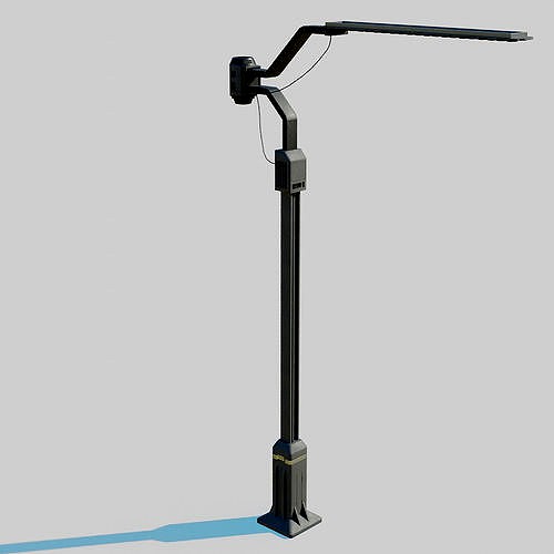 Cyberpunk Street Lamp 3d model