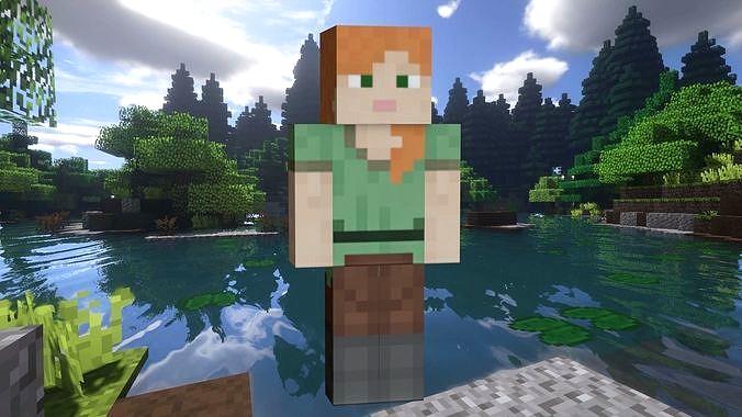 Minecraft Alex 3d model