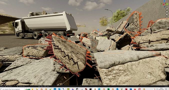 Reinforced Concrete Demolition Waste 3d model