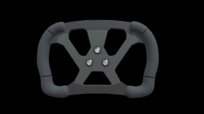 Steering Wheel F1 Low Poly PBR Realistic 3d model