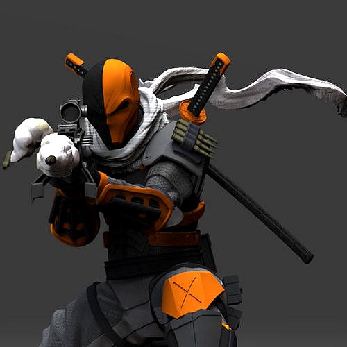 Deathstroke STL Files for 3D printing by CG Pyro fanarts | 3D model