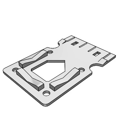 PCB Connector Strain Relief 3d model