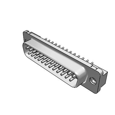 PCB D-Sub Connectors 3d model