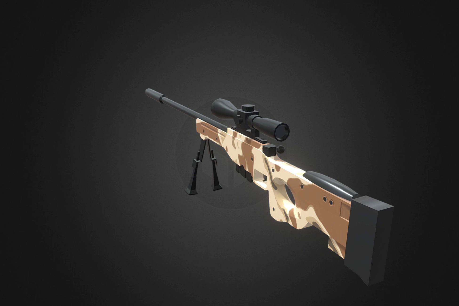 3D Game Kit - Weapons Low Poly Gun Asset Pack Vol.2 model