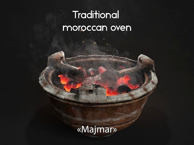 Traditional moroccan oven - Majmar 3d model