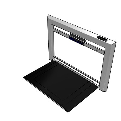 SR7010i Wall Mount Ambulance Gurney Scale (38 x 48) 3d model