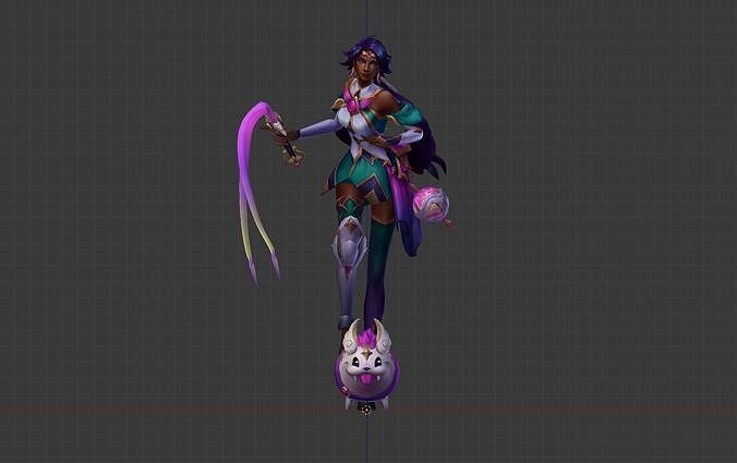 Star Guardian Nilah League of Legends 3D Model Low-poly 3D model
