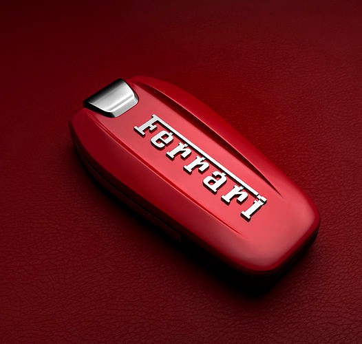 Ferrari car key 3d model