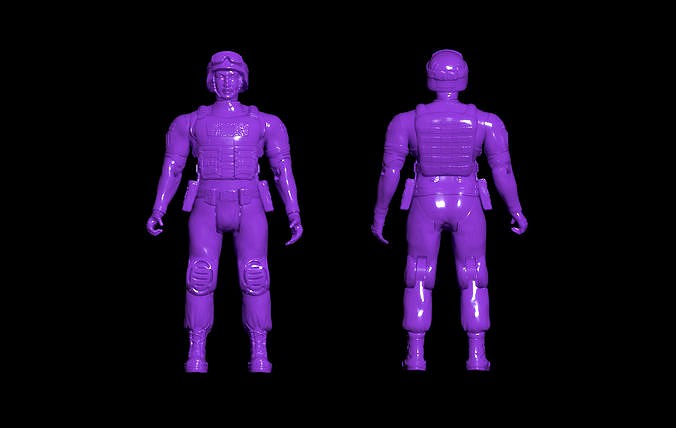 UKRAINIAN SOLDIER ACTION FIGURE 3D STL | 3D model