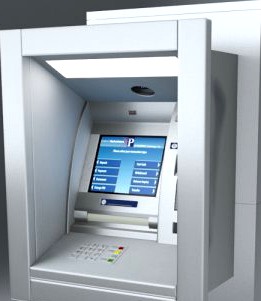 ATM machine Wincor Nixdorf 3D Model