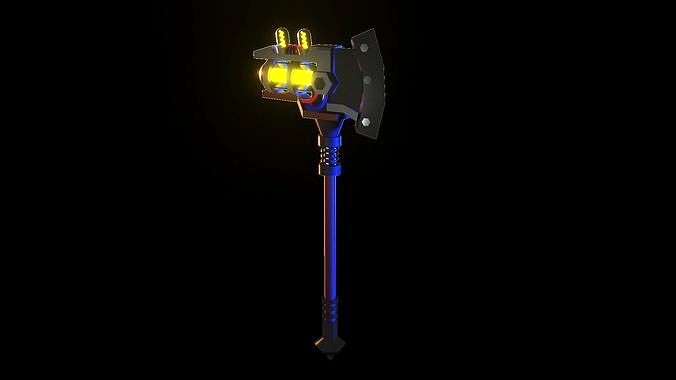 Game Ready Low Poly Axe 3d model