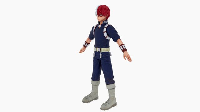 Shoto Todoroki - My Hero Academia 3d model