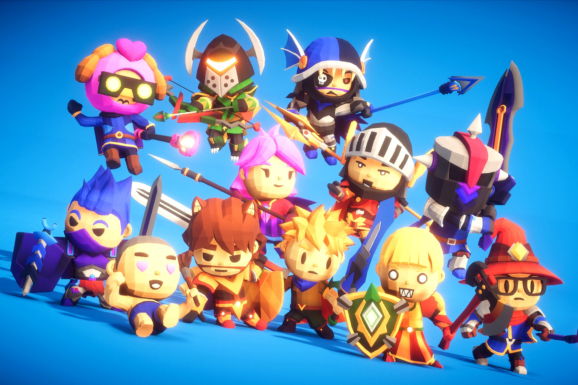 RPG Tiny Hero Wave Polyart 3d model