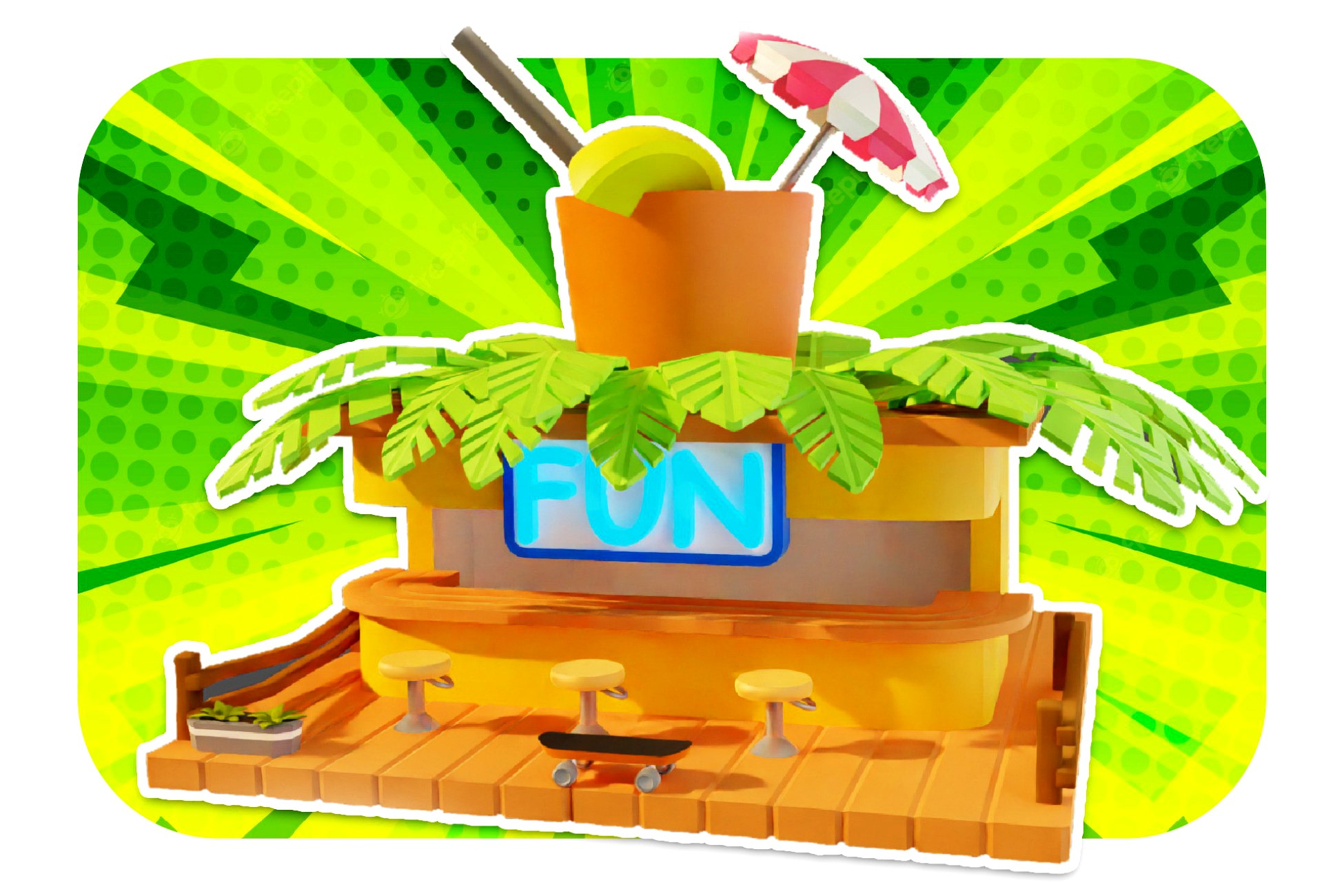 Low Poly Beach Environment Pack 3d model