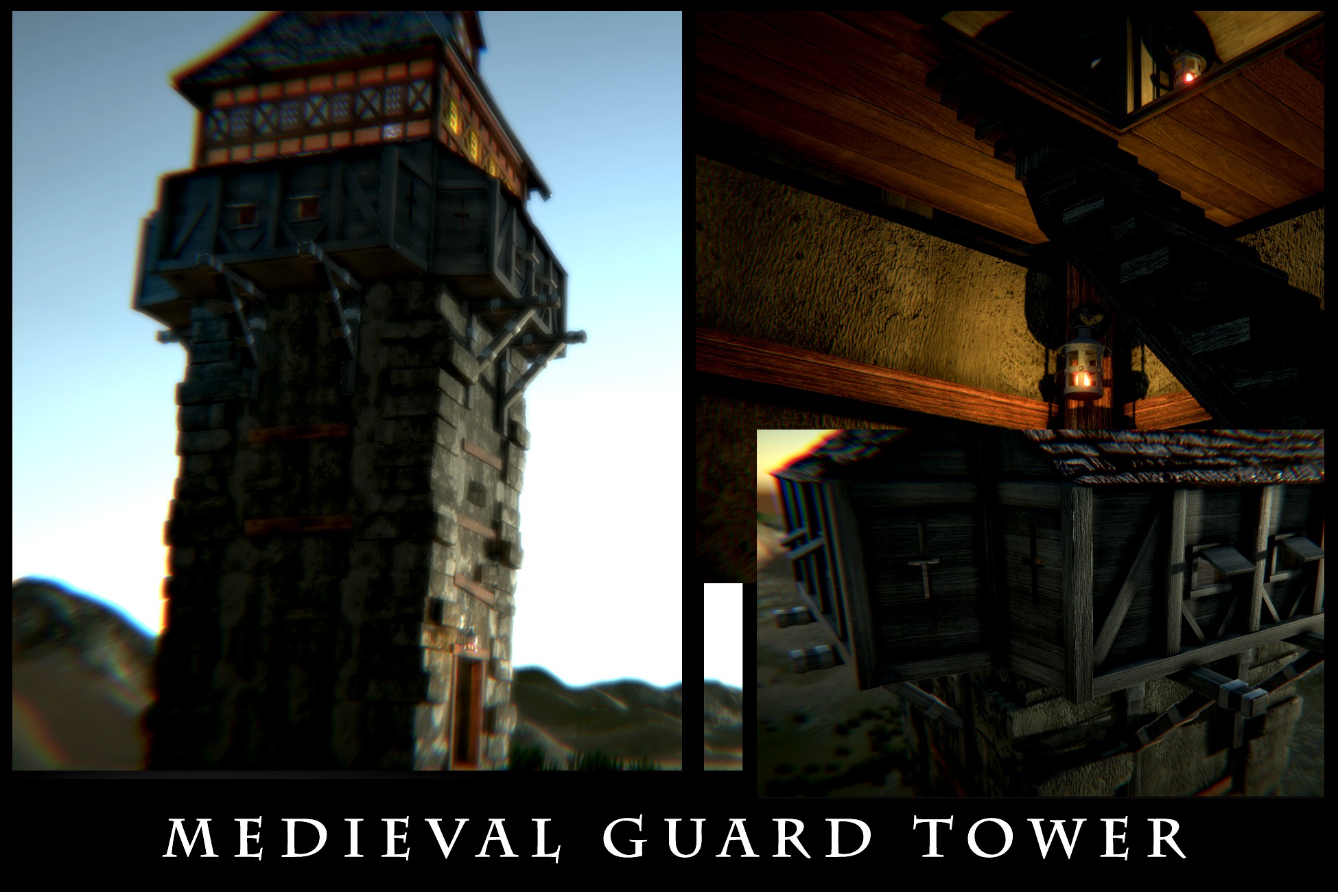 Medieval Guard Tower 3d model