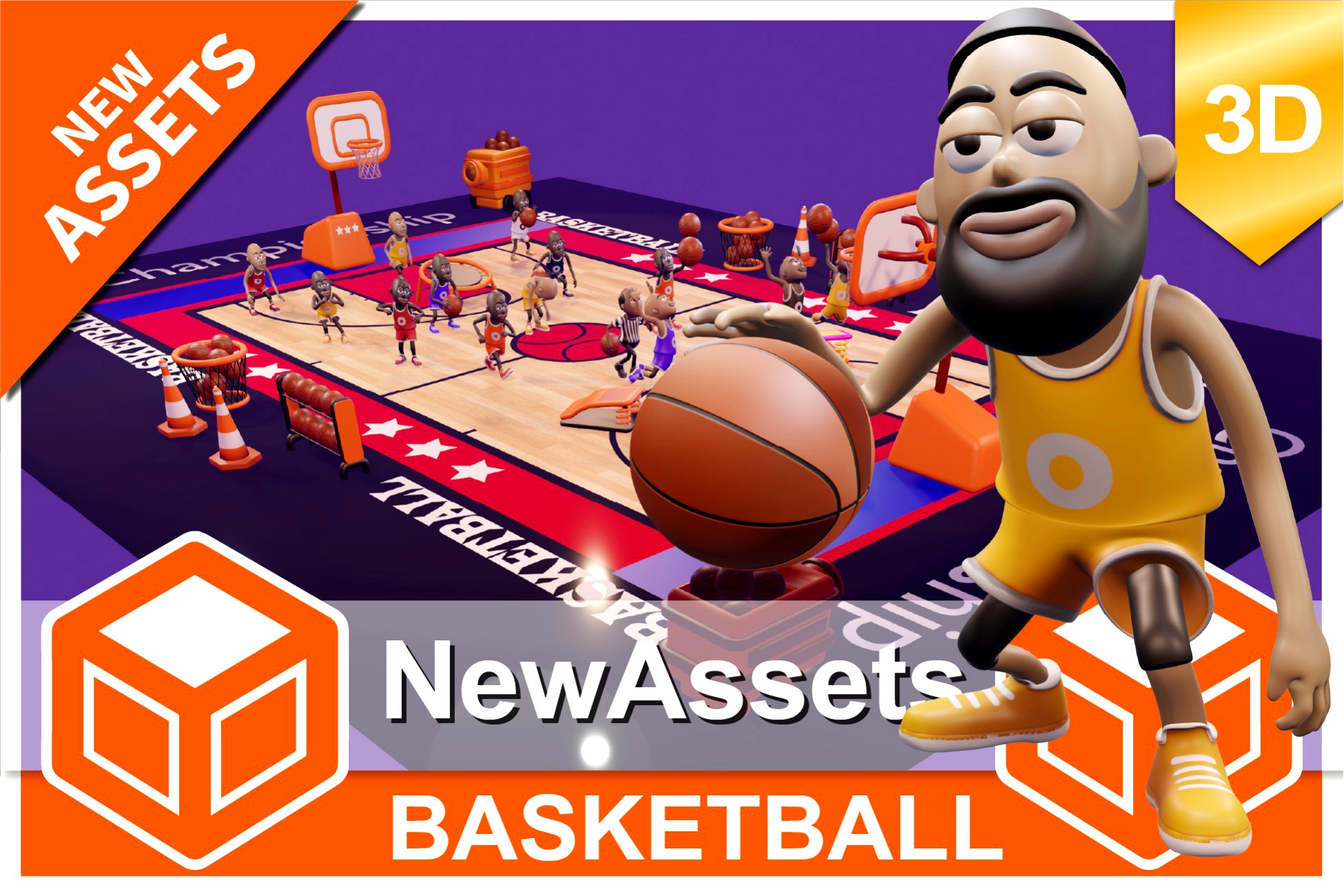 Basketball Asset 3d model