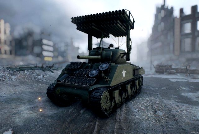 M4 Sherman Calliope 3d model