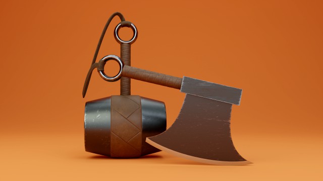 Kabutowari Sword NARUTO 3d model