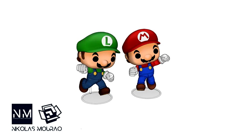 Funko Pop Super Mario 3d model