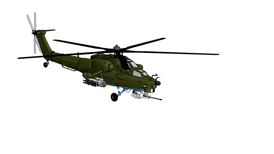 【War Thunder】MI-28N 3D MODEL