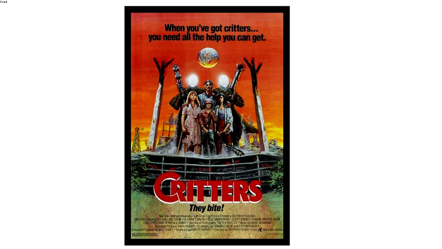 Critters Poster 3d model