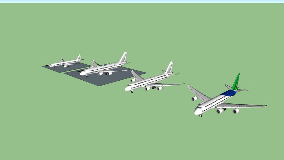Comac Double Decker Two (Fictional) 3d model