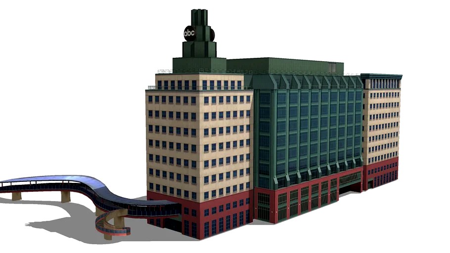 ABC Television Building 3d model