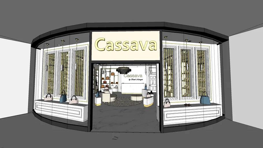 cassava ayakkabi 3d model