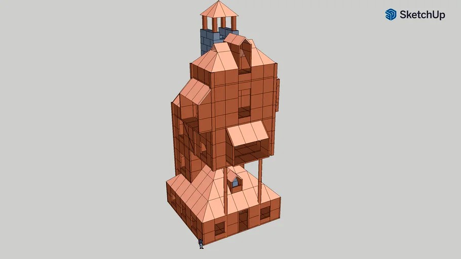 Weasley's House 'The Burrow' 3d model