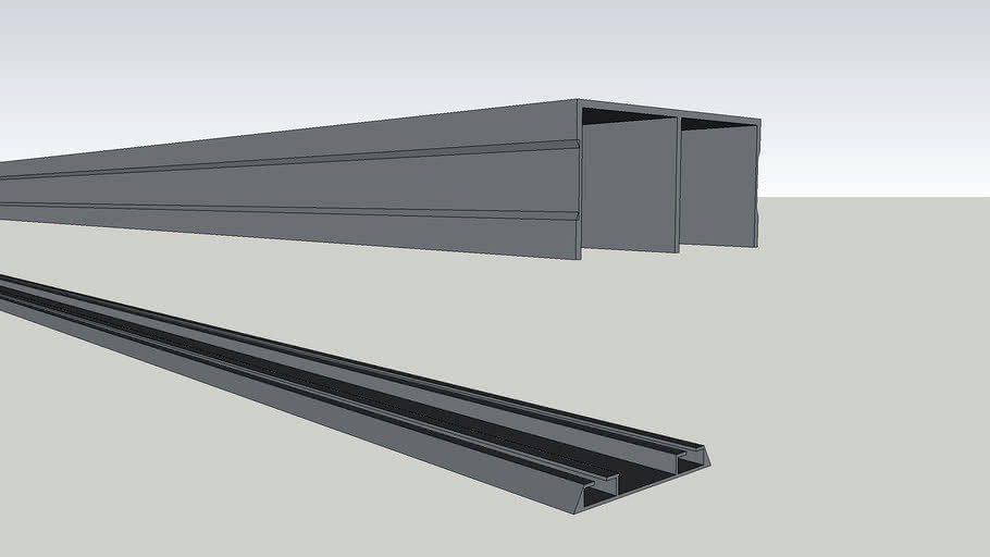 Top Rail & Bottom Rail 3d model
