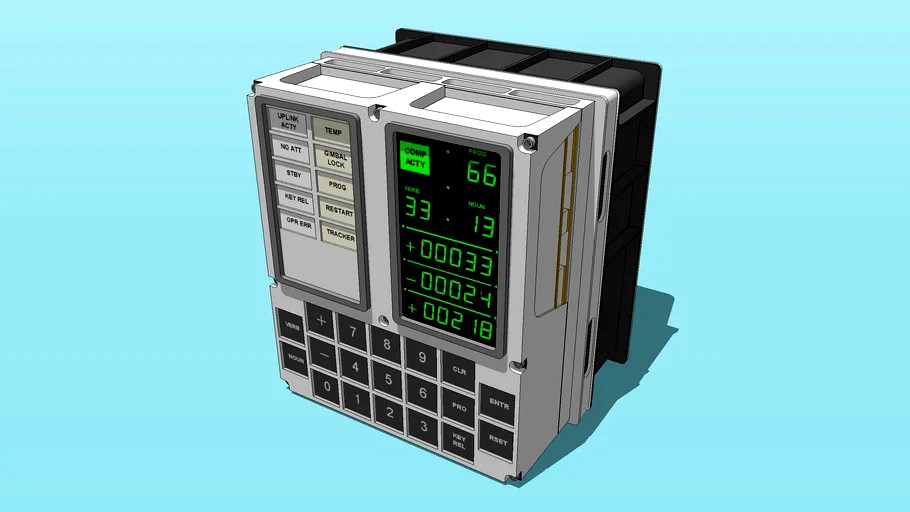 Apollo Guidance Computer (DSKY) (1966:USA) 3d model
