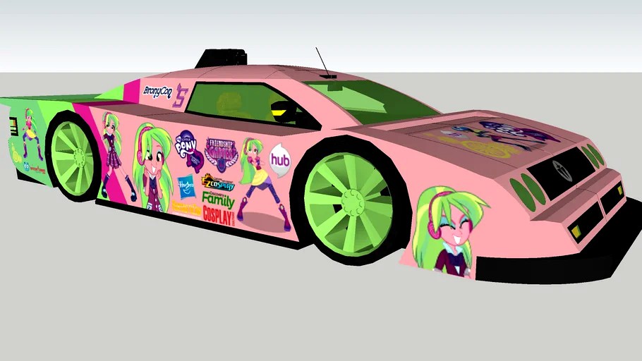 MLP Equestria Girls Lemon Zest Car 3d model