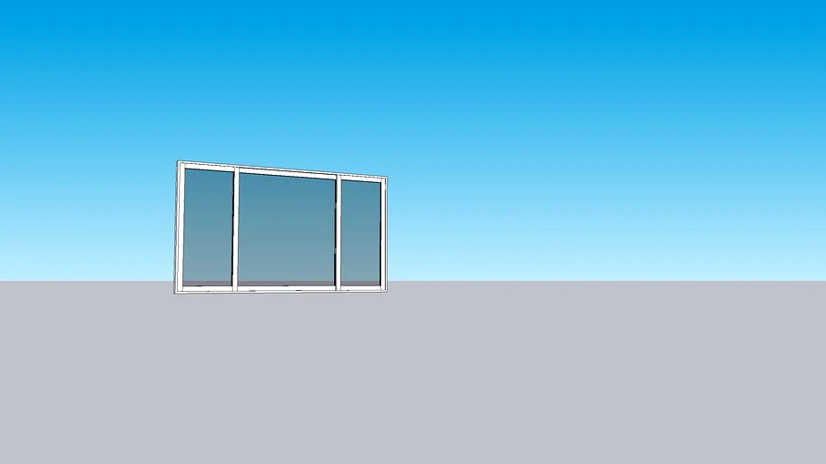 sliding windows 3d model