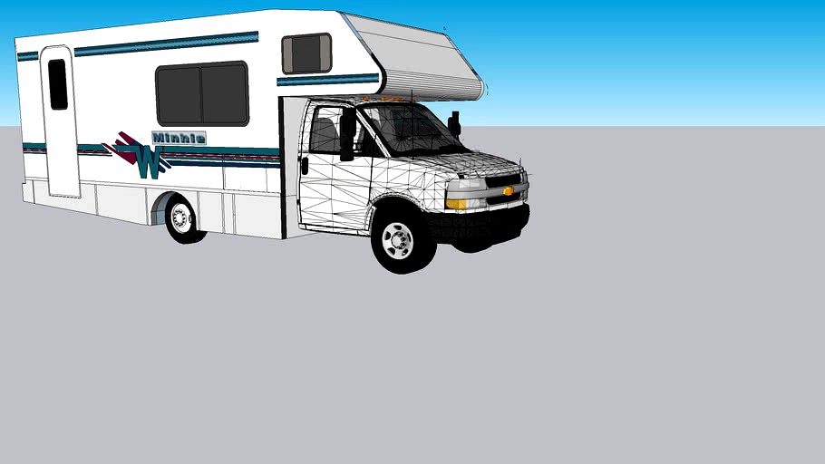 1999 Winnebago Minnie (22'), Class C motorhome) (Chevy RV ) 3d model