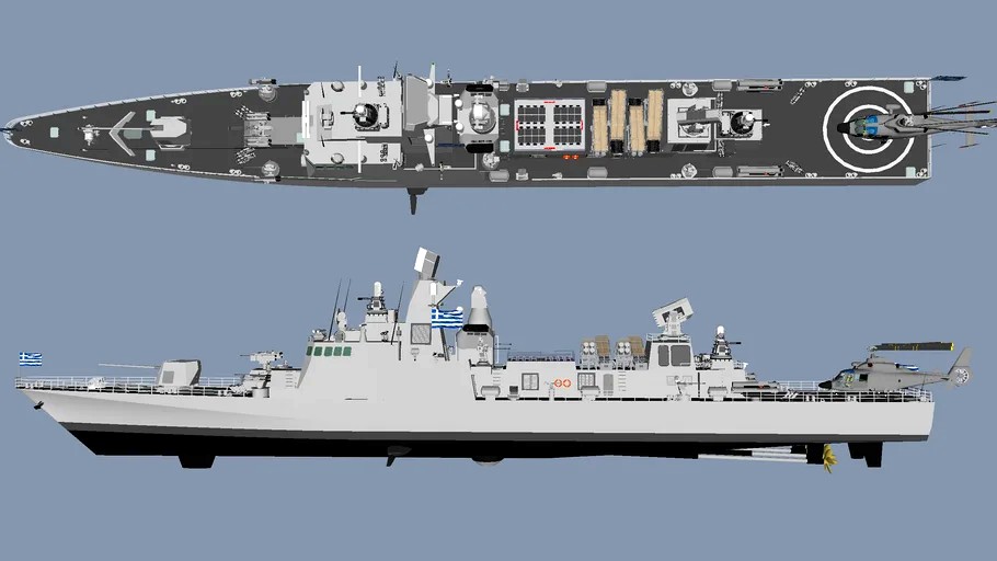 AEGEAN+NAVY+CUIDED+MISSILE+CORVETTE+CLASS+AEGEAN_GUARDIAN 3d model