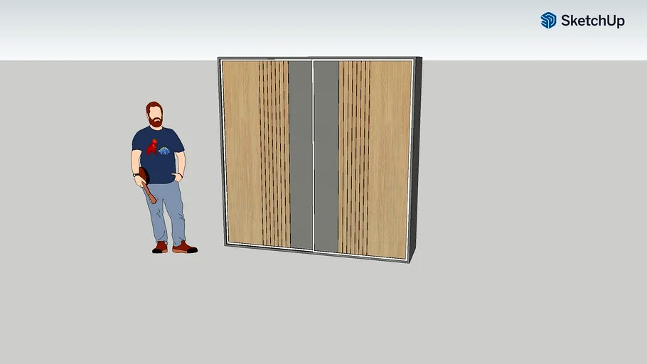 Sliding wardrobe 3d model