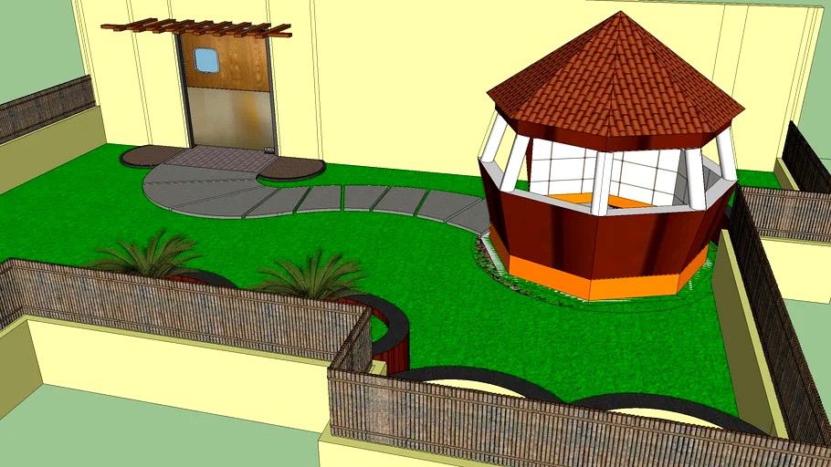 Terrace Garden 3d model
