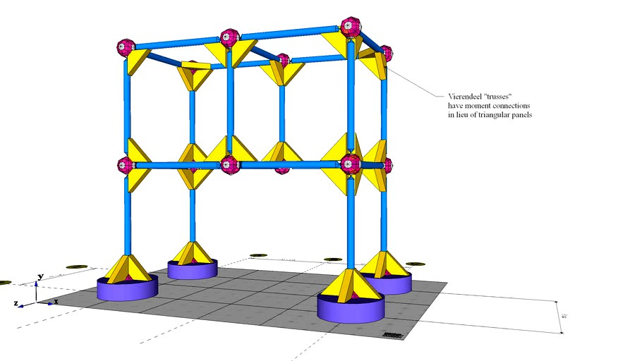 Structures-11-Vierendeel Truss 3d model